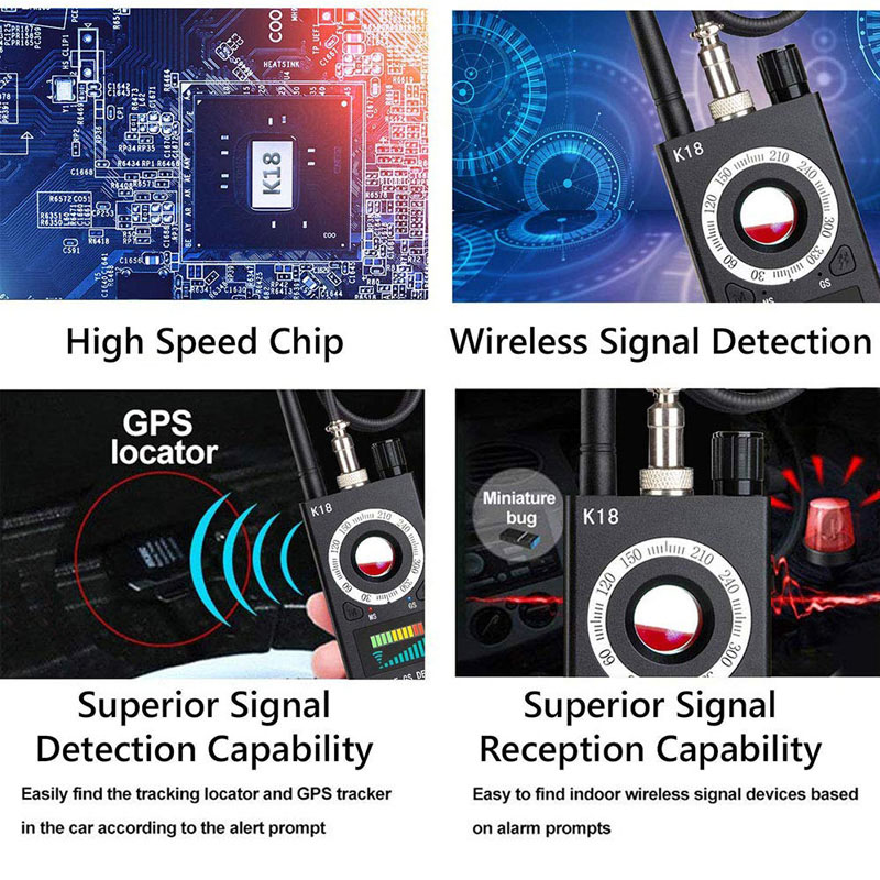 Spy Camera Detector And Wireless Bug Detector K18 | Rf Detector ...