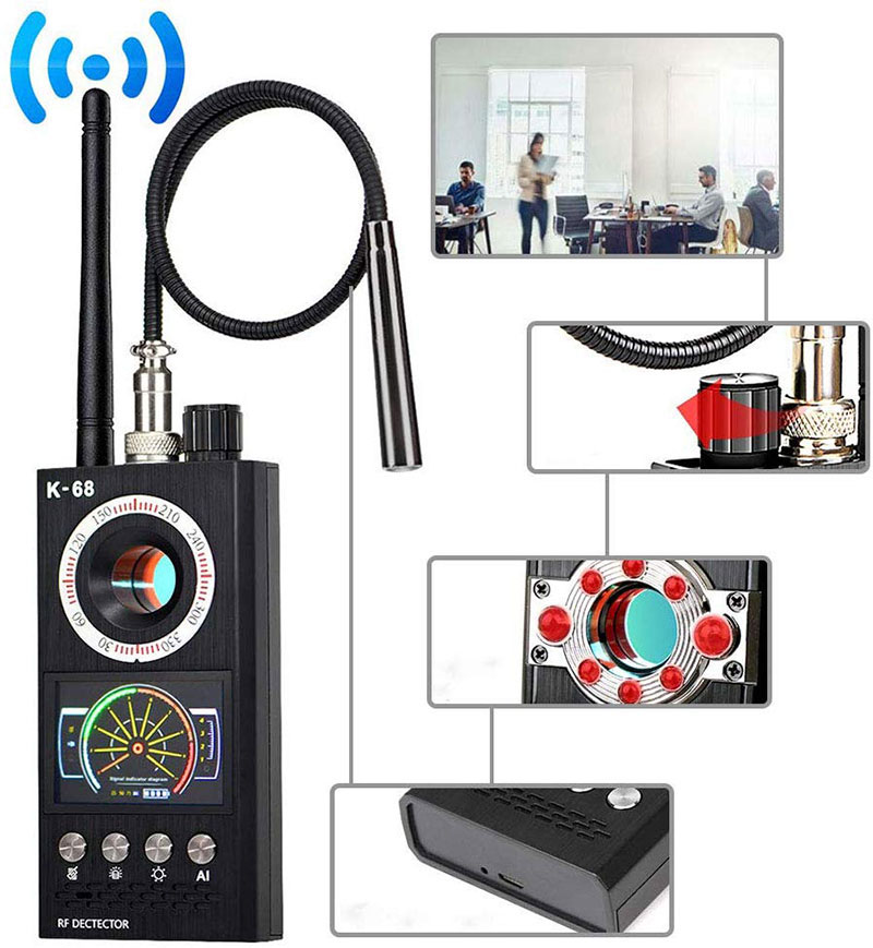 Spy Camera Detector K68 | Rf Detector & Camera Finder - Hidden GPS ...