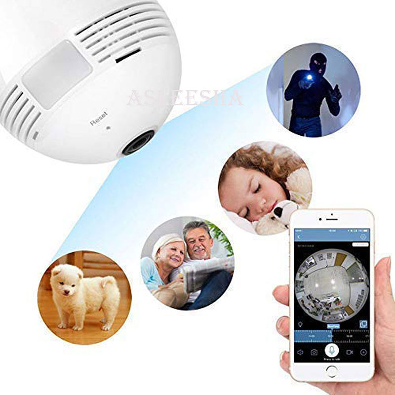 Wifi Spy Bulb Camera – Spy CCTV Camera | Led Bulb Night Vision Spy ...
