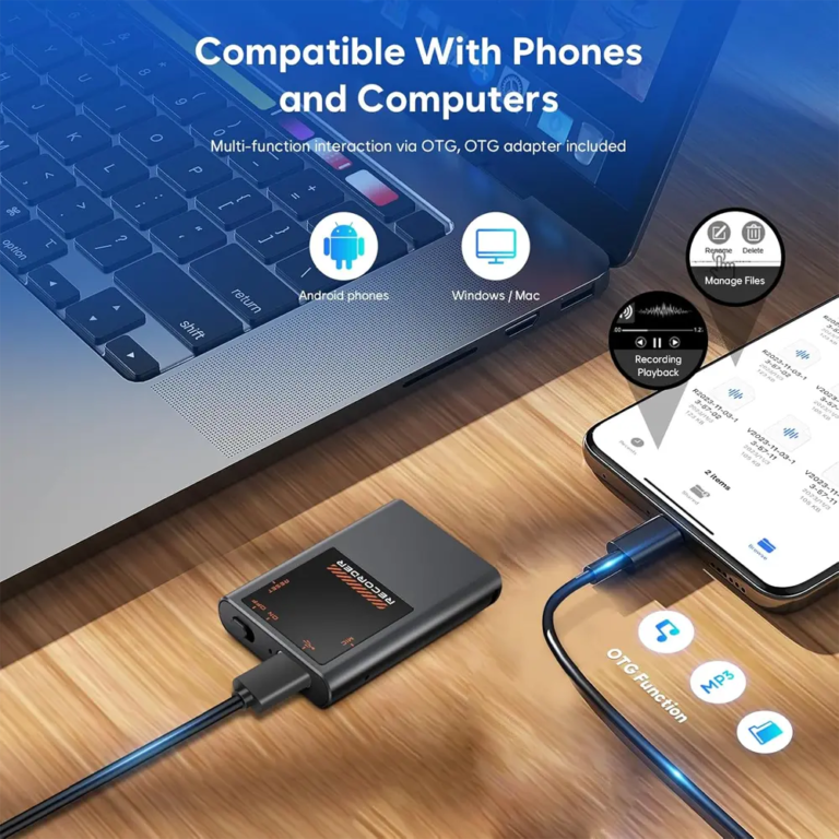 Magnetic Voice Recorder 64GB | Long Backup | Audio Recorder